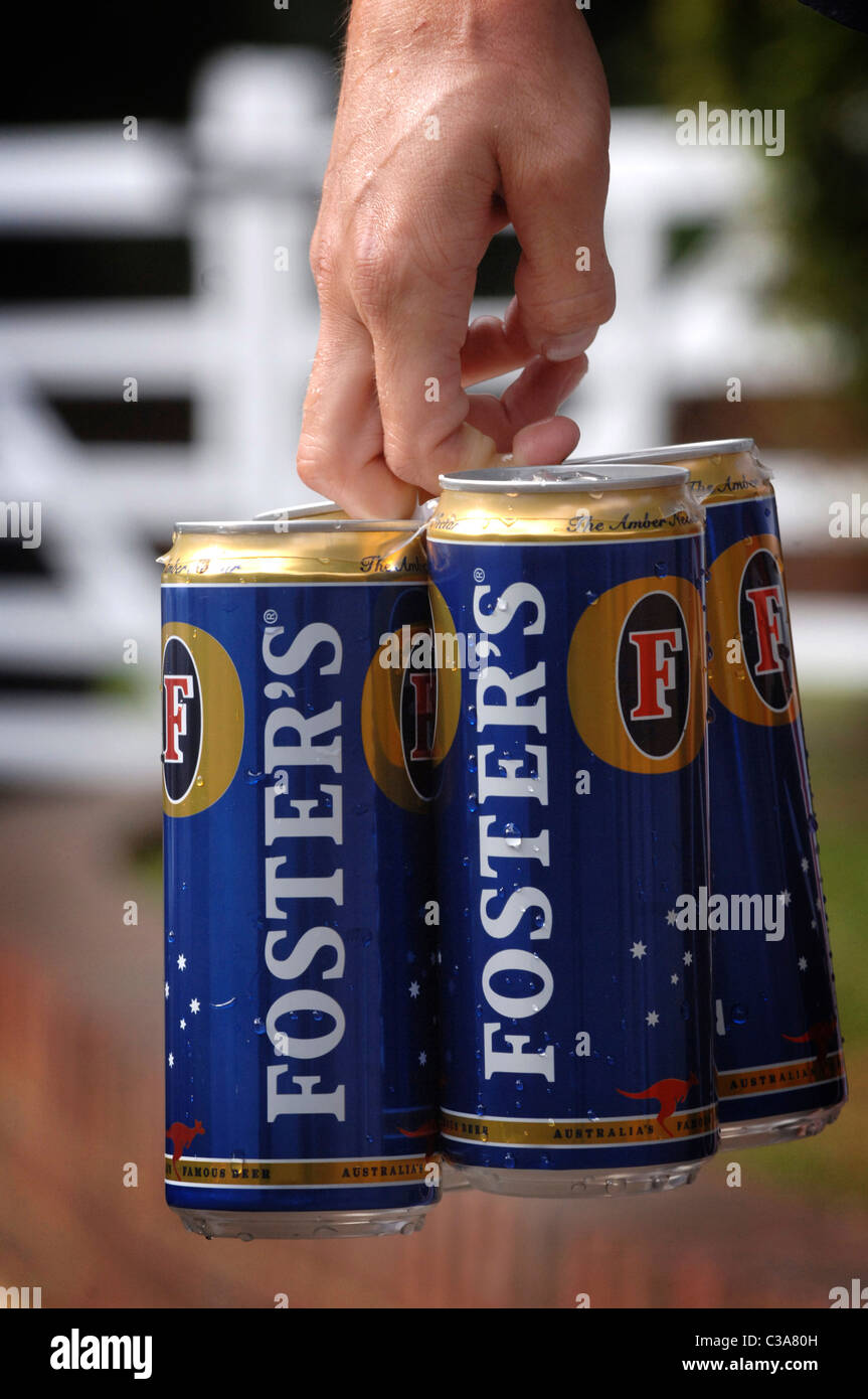 Cans of fosters lager beer hi-res stock photography and images - Alamy