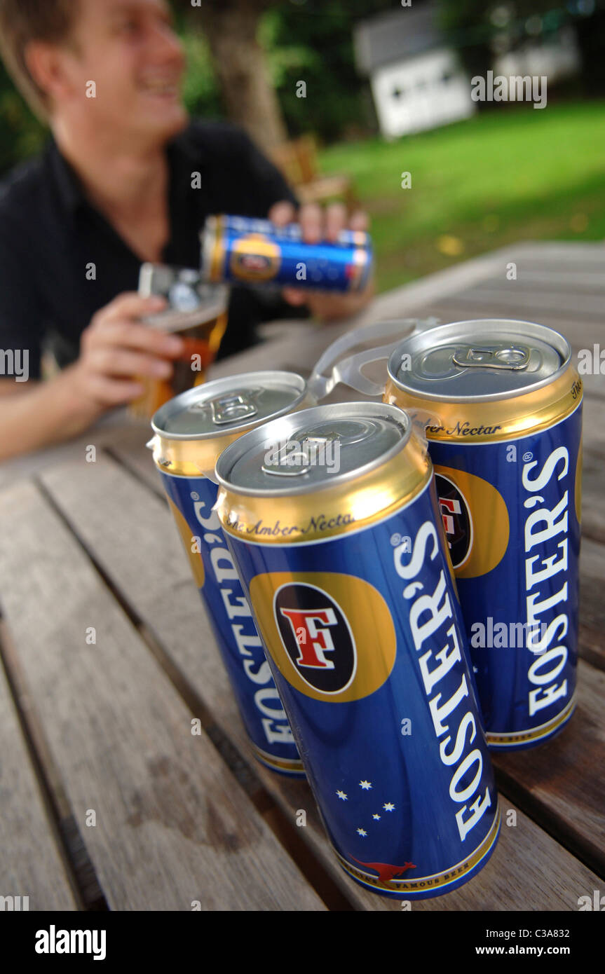 Can of fosters lager hi-res stock photography and images - Alamy
