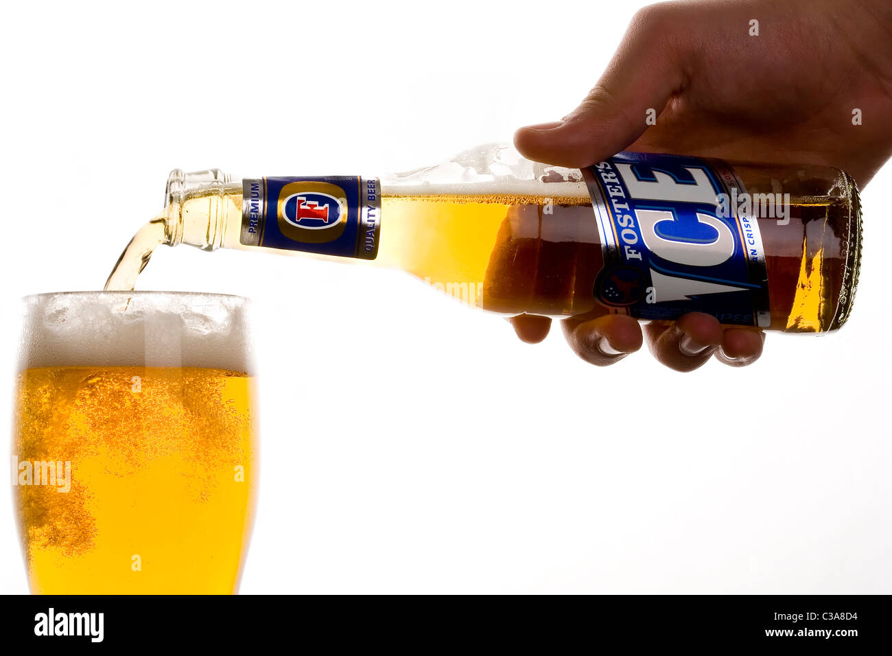 Illustrtative image of fosters Ice lager Stock Photo - Alamy