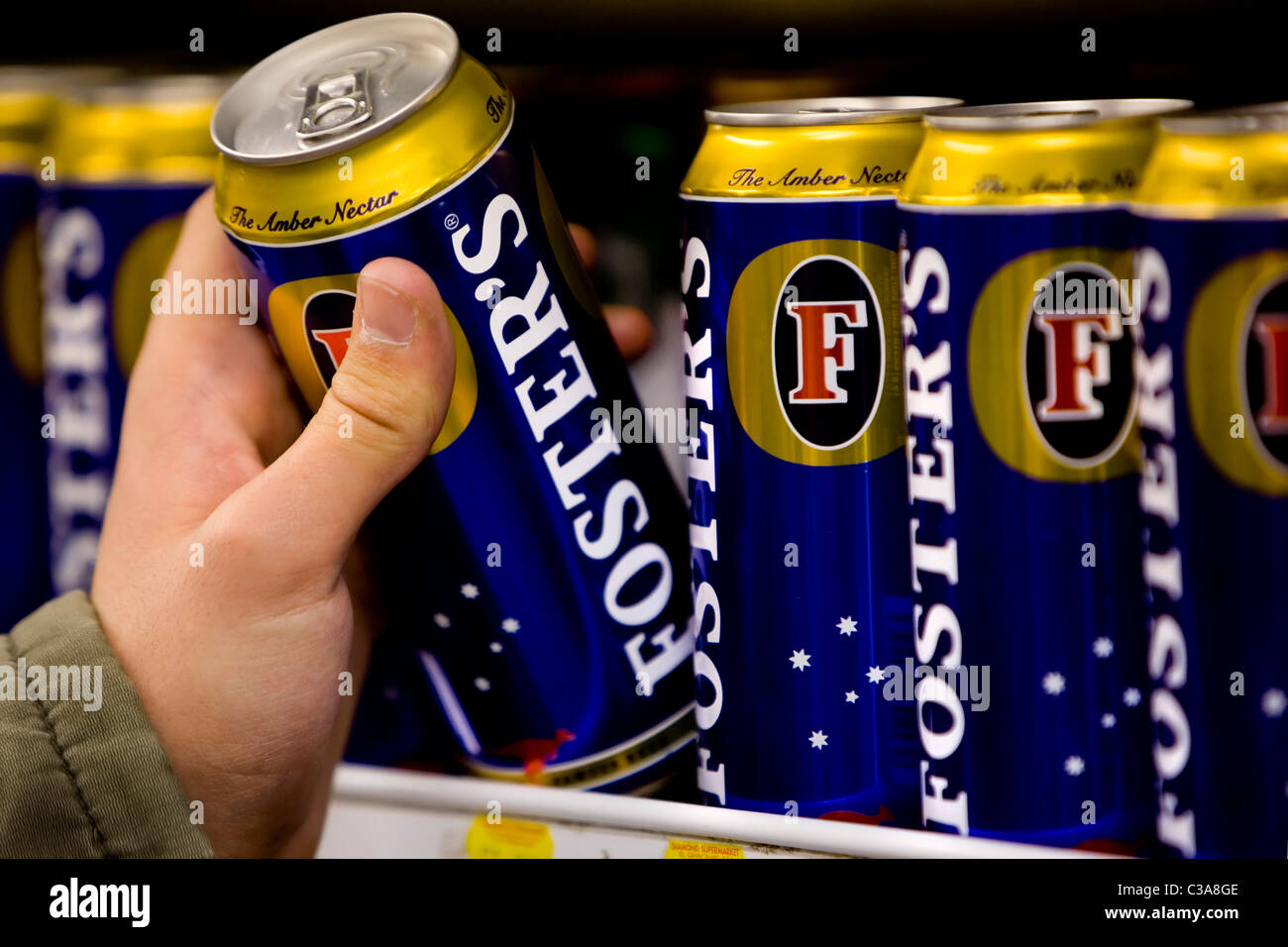 Illustrative image of Fosters lager Stock Photo - Alamy