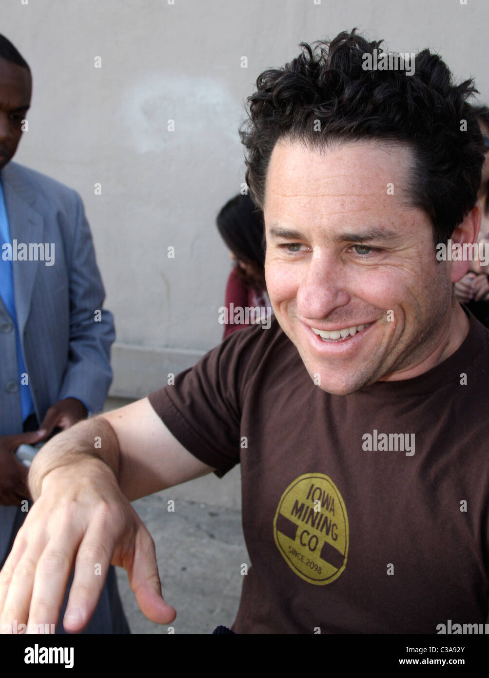 Star Trek' director JJ Abrams signing autographs for fans while leaving ...