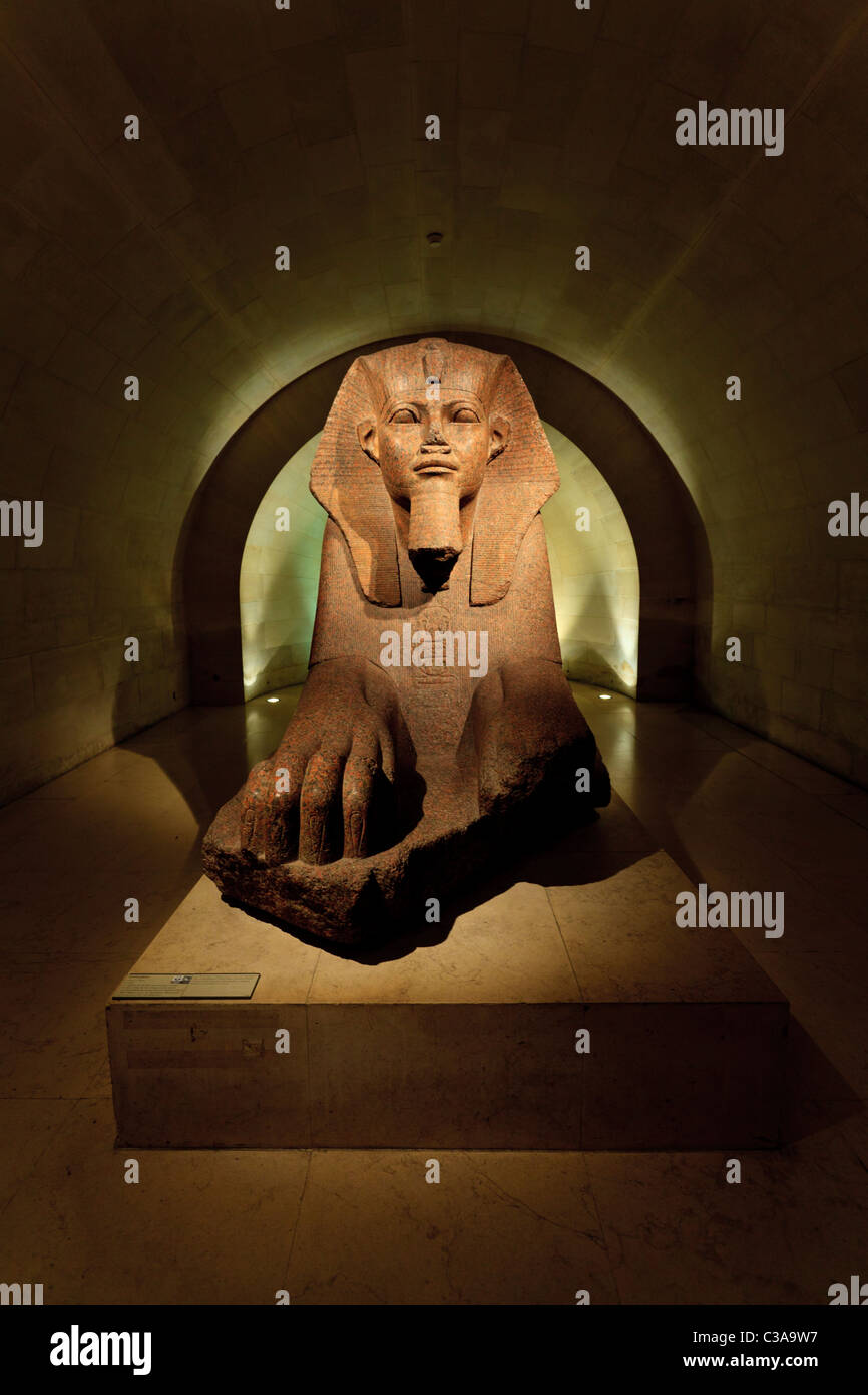 The Grand Sphinx, Louvre Museum, Paris Stock Photo - Alamy