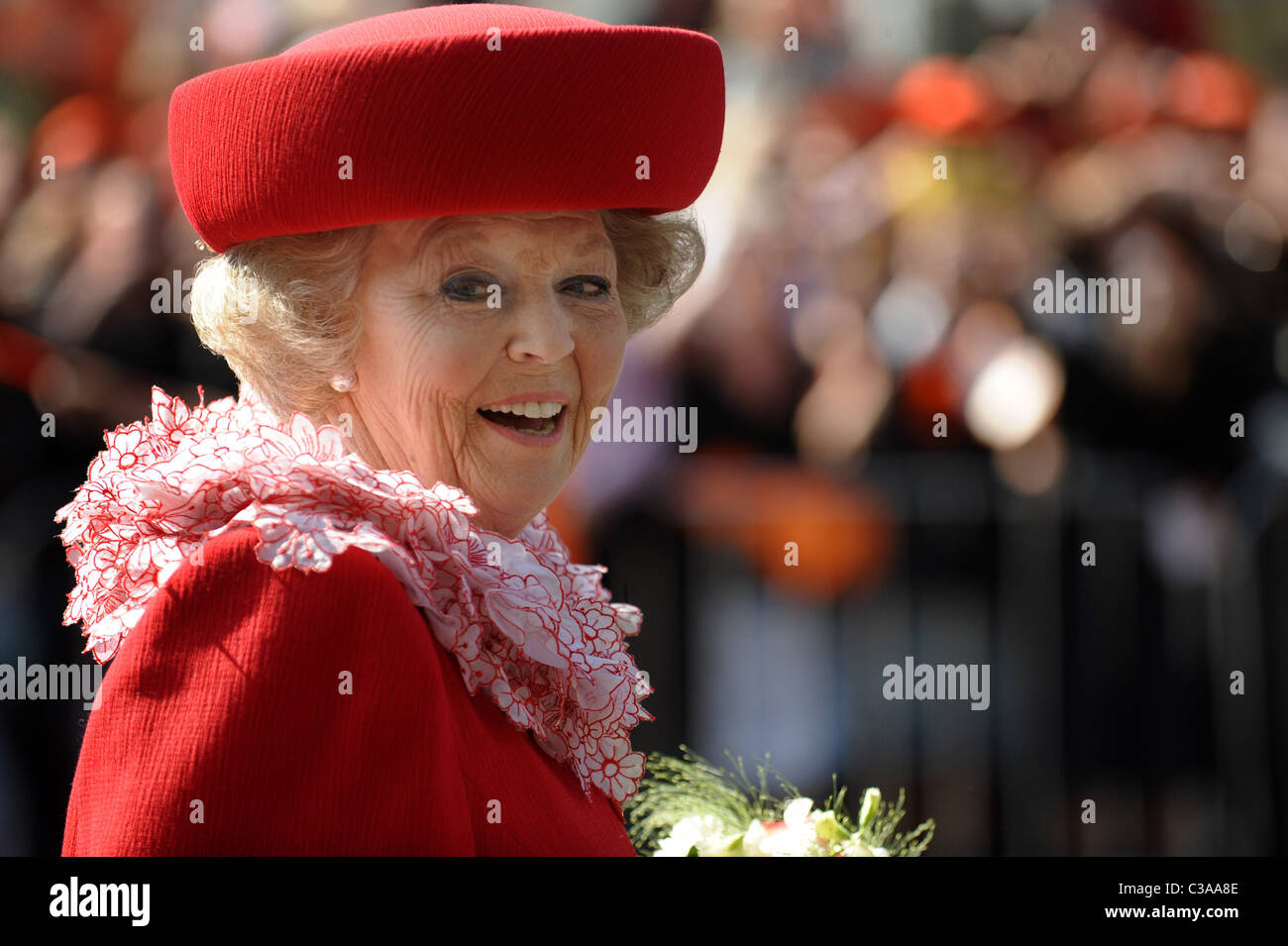 Queen Beatrix The Dutch Royal family celebrate Koninginnedag or ...