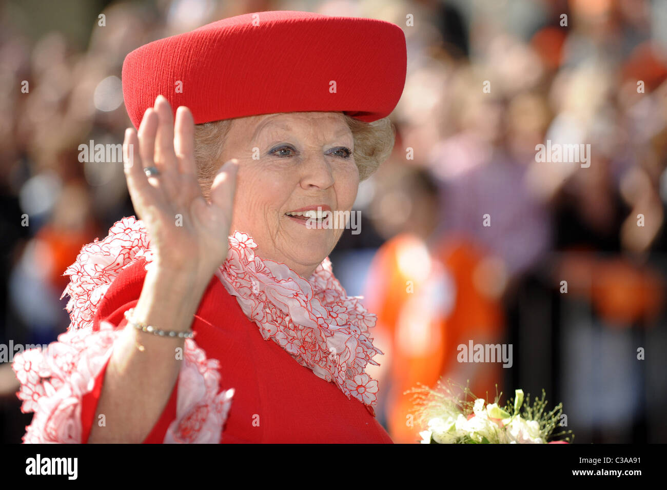 Queen Beatrix The Dutch Royal family celebrate Koninginnedag or ...