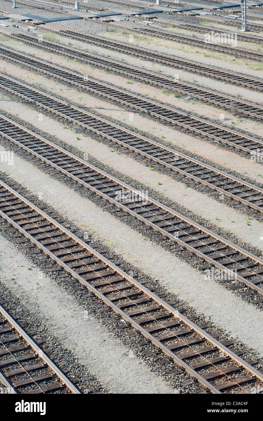 Industrial Rail Yard as Symbol of Transportation Infrastructure Stock ...