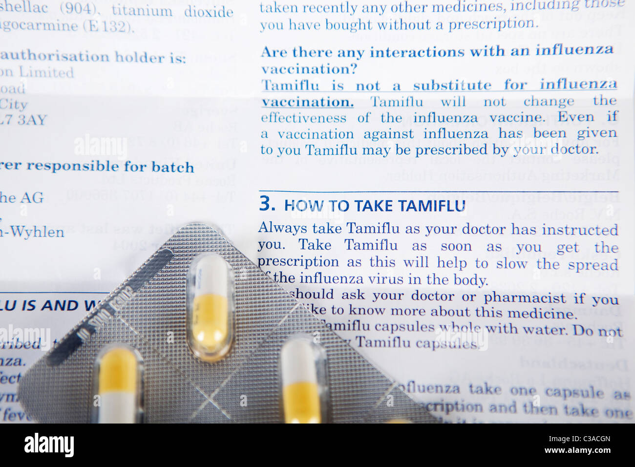 Illustrative image of tamiflu tablets hi-res stock photography and ...