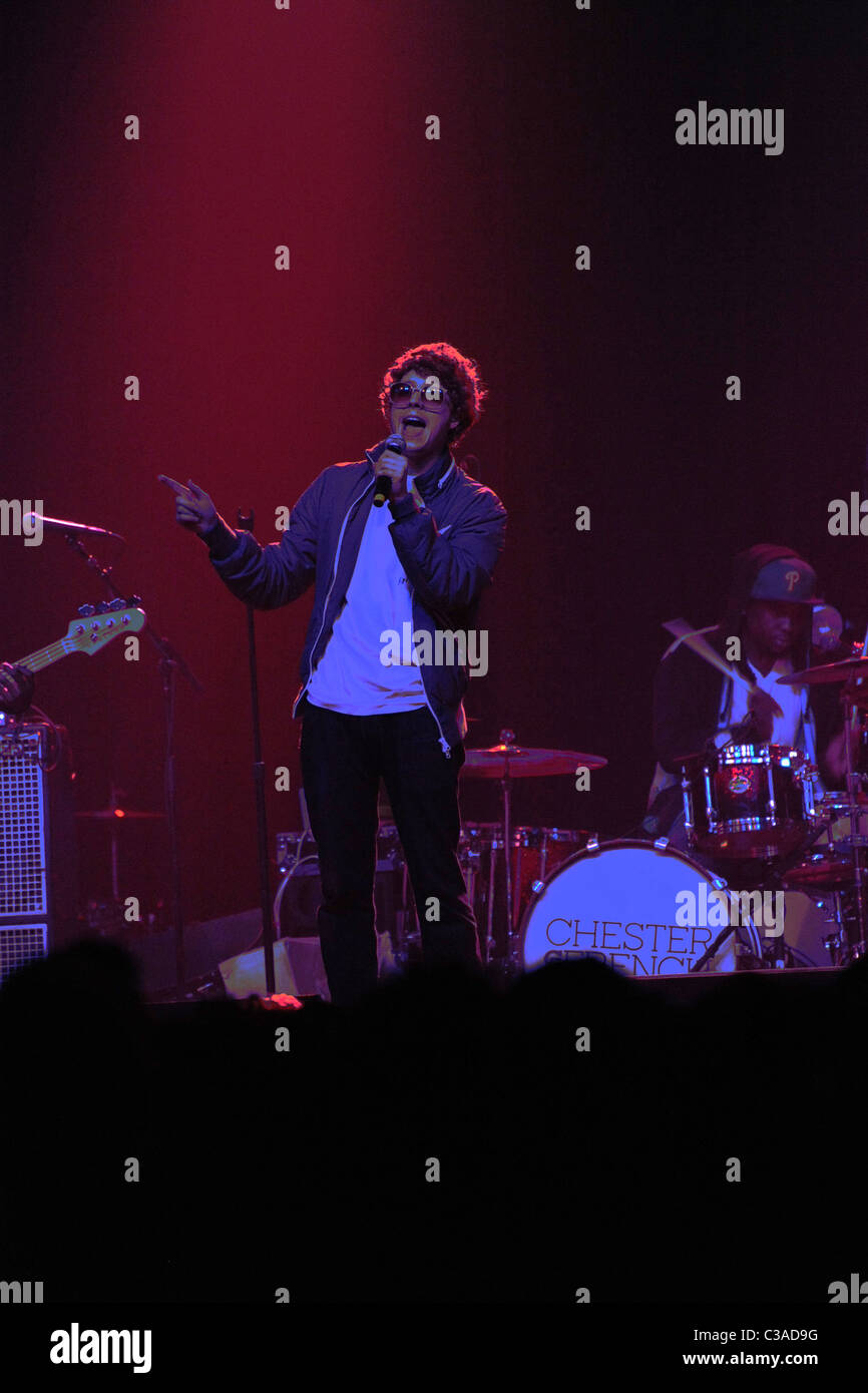 Chester French performing in concert at the Electric Factory ...