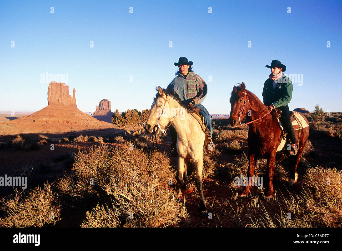 United States, Utah, Monument valley, Navajo park, Navajo Farmer ...