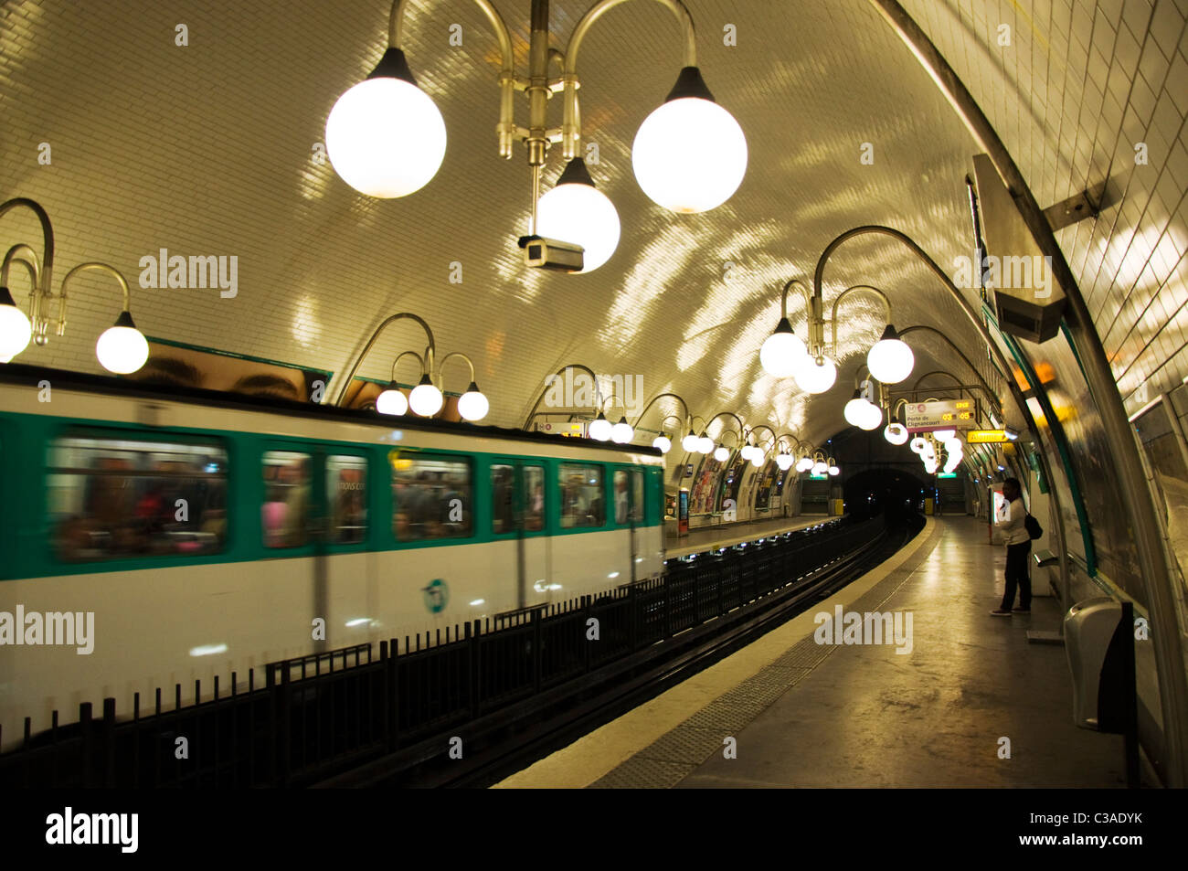 Cite metro station Paris France Stock Photo - Alamy
