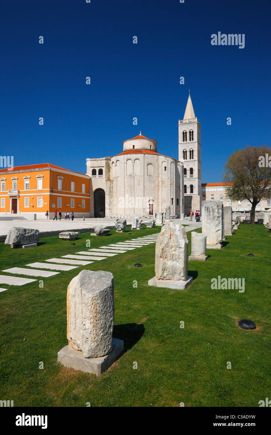 Zadar, Church of st. Donat, forum Stock Photo - Alamy
