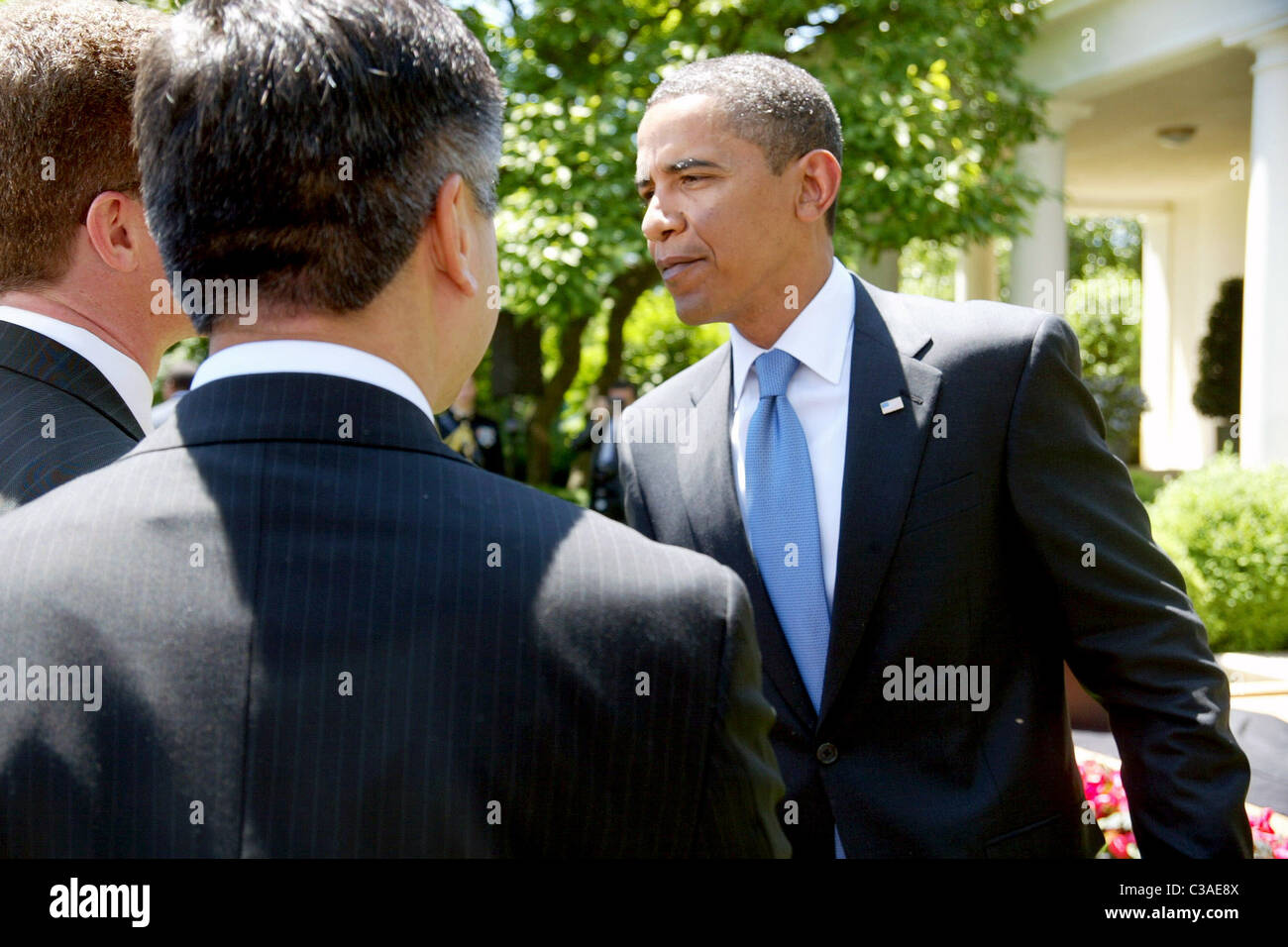 US President Barack Obama during a press conference announced a new ...