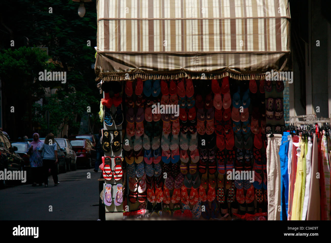 A shoes stall in Cairo Stock Photo - Alamy