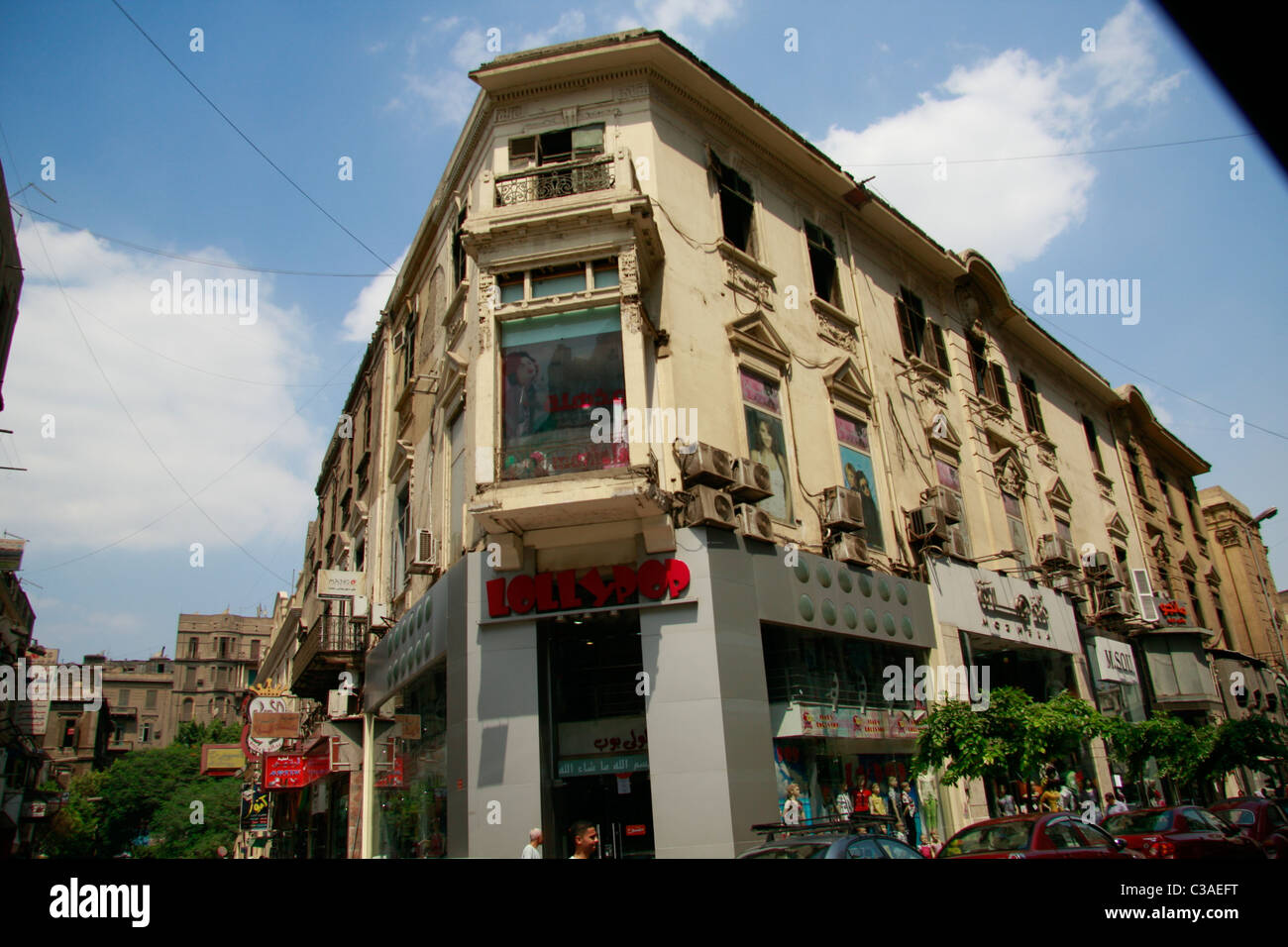 The facade of a building in Cairo Stock Photo - Alamy
