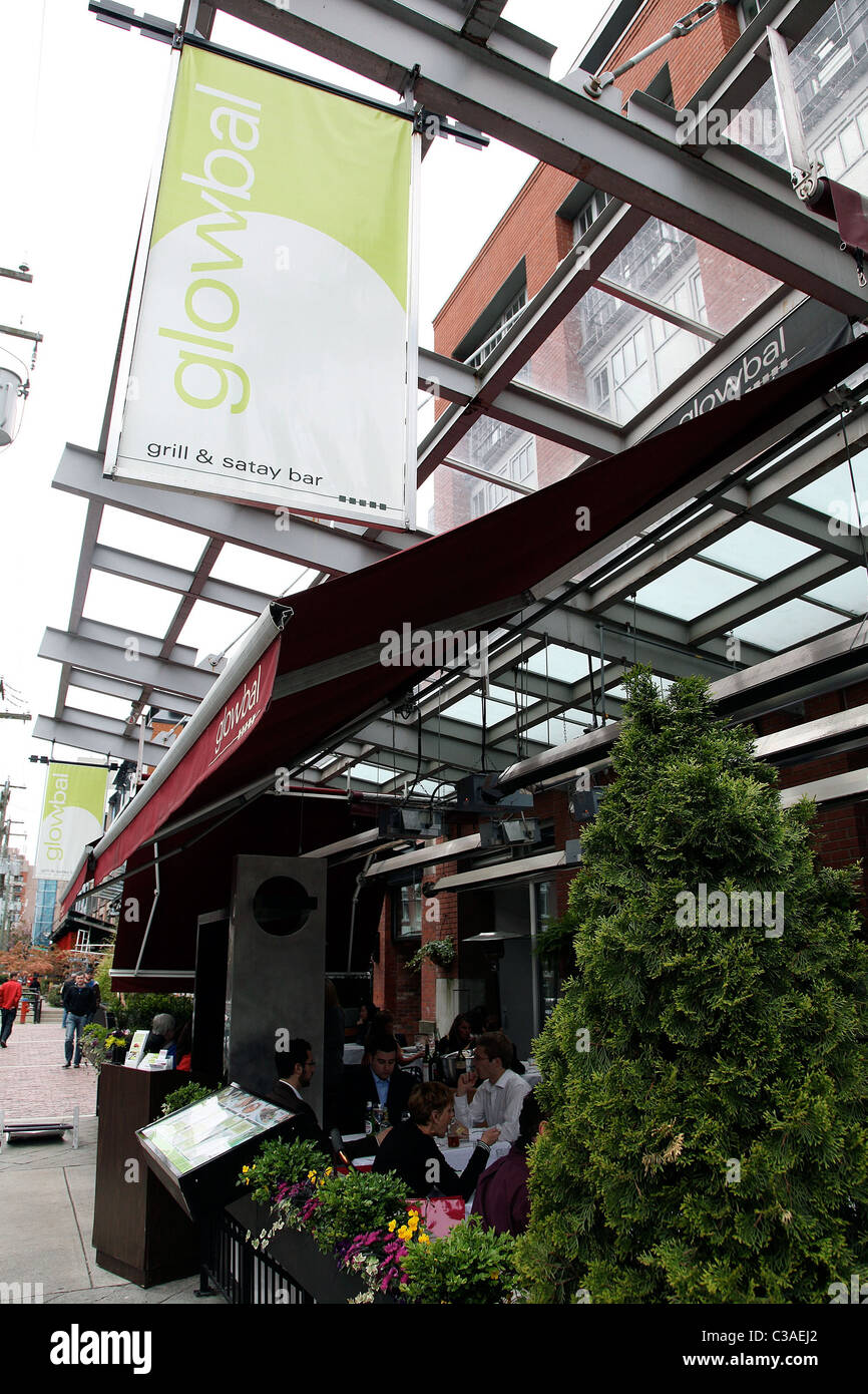 Outside view of Glowbal Grill And Satay Bar in the Yaletown area of ...