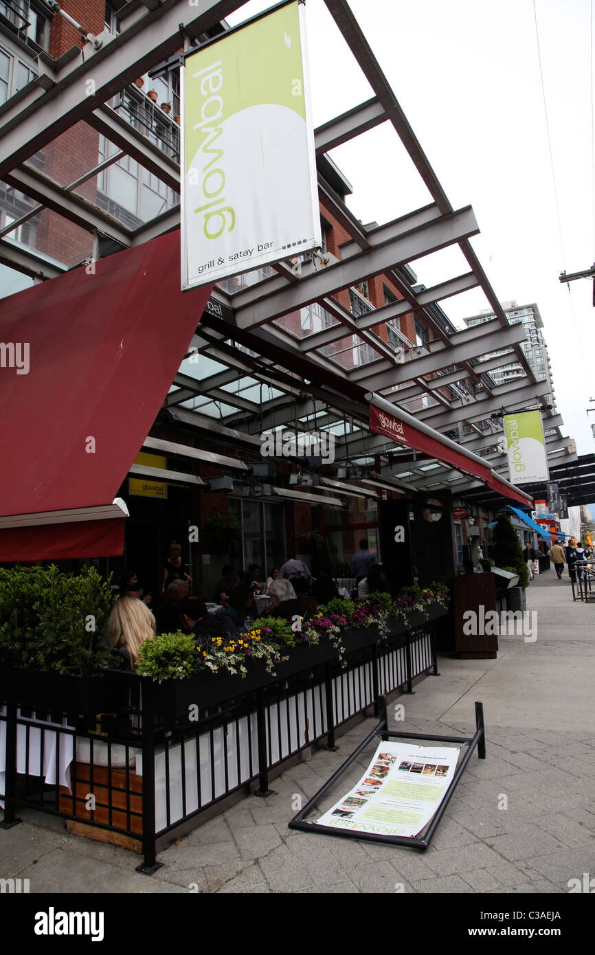 Outside view of Glowbal Grill And Satay Bar in the Yaletown area of ...