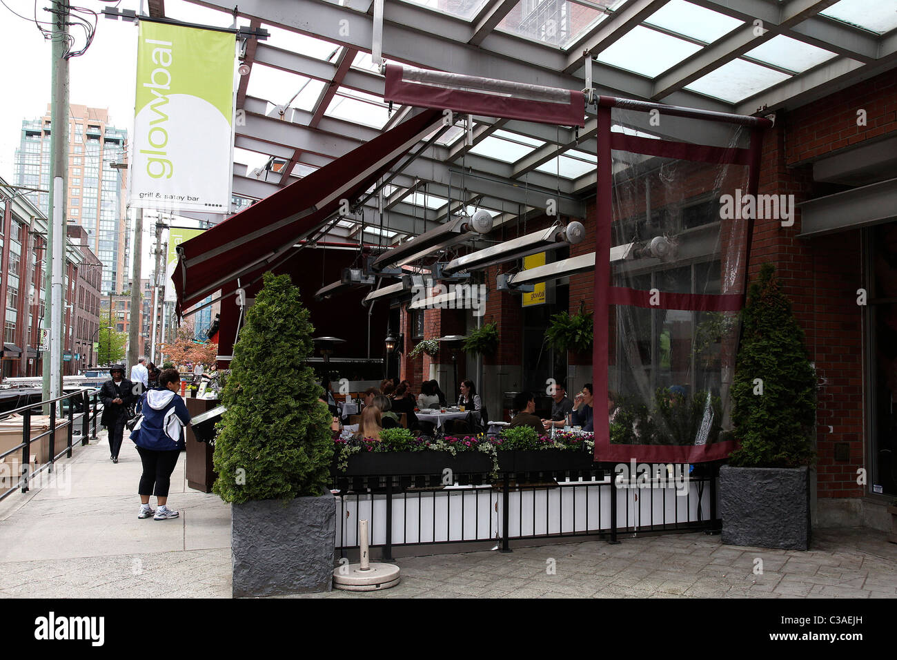 Outside view of Glowbal Grill And Satay Bar in the Yaletown area of ...