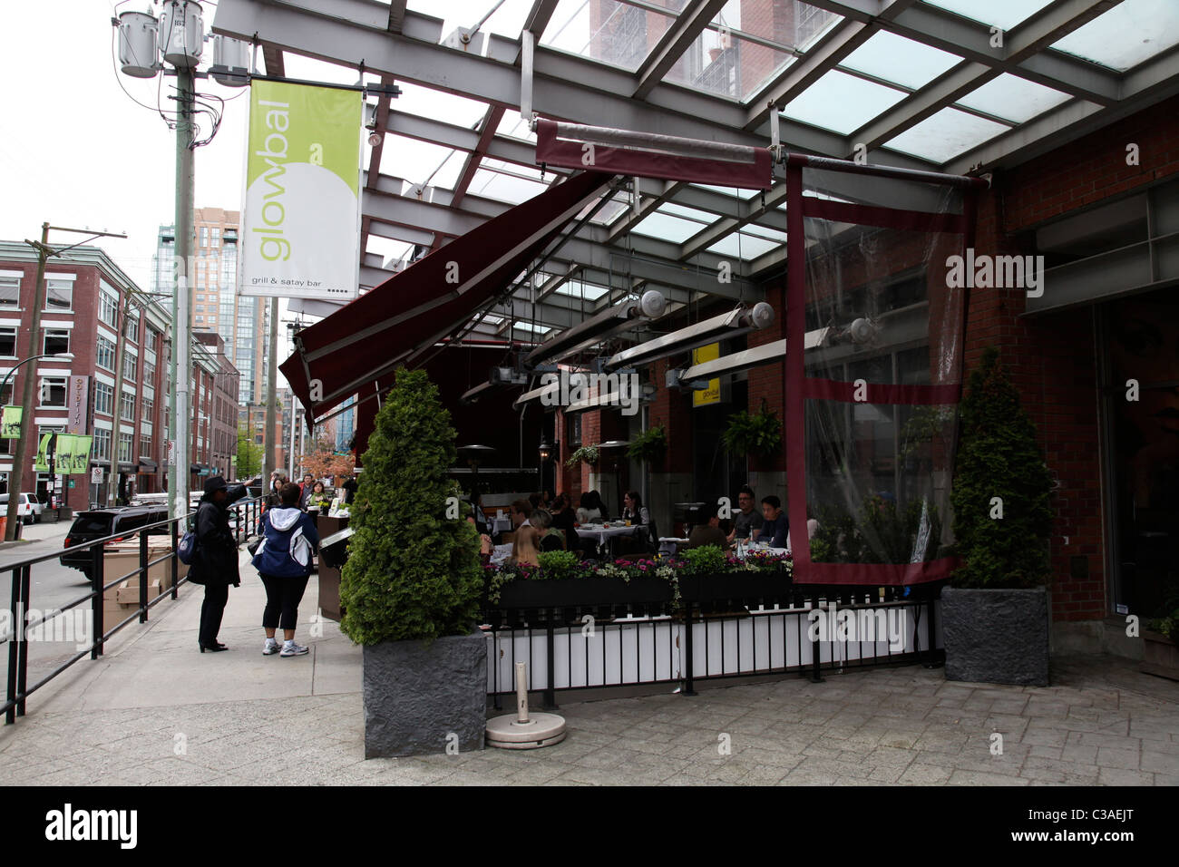 Outside view of Glowbal Grill And Satay Bar in the Yaletown area of ...