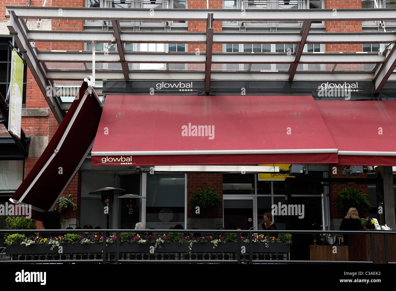 Outside view of Glowbal Grill And Satay Bar in the Yaletown area of ...