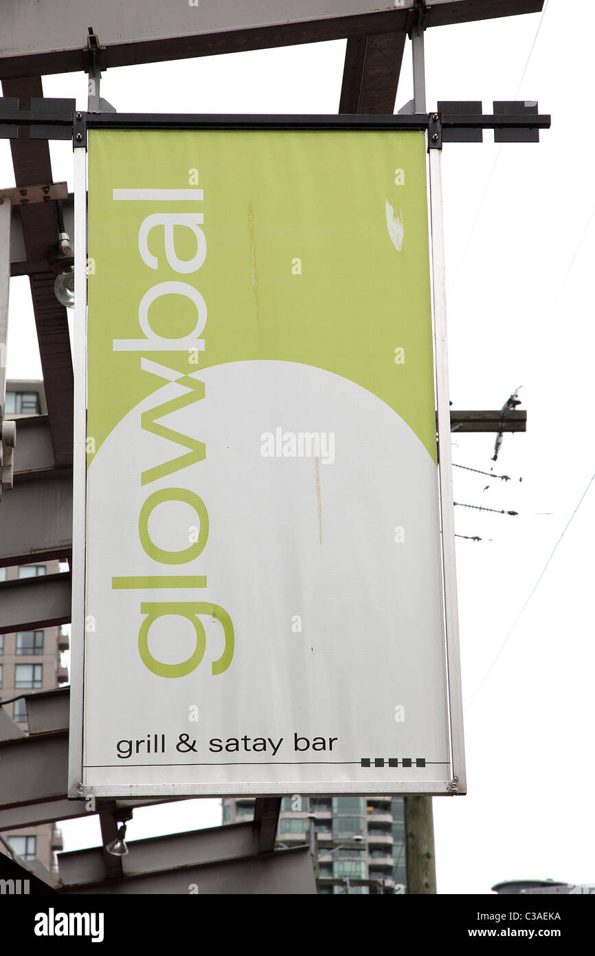 Outside view of Glowbal Grill And Satay Bar in the Yaletown area of ...