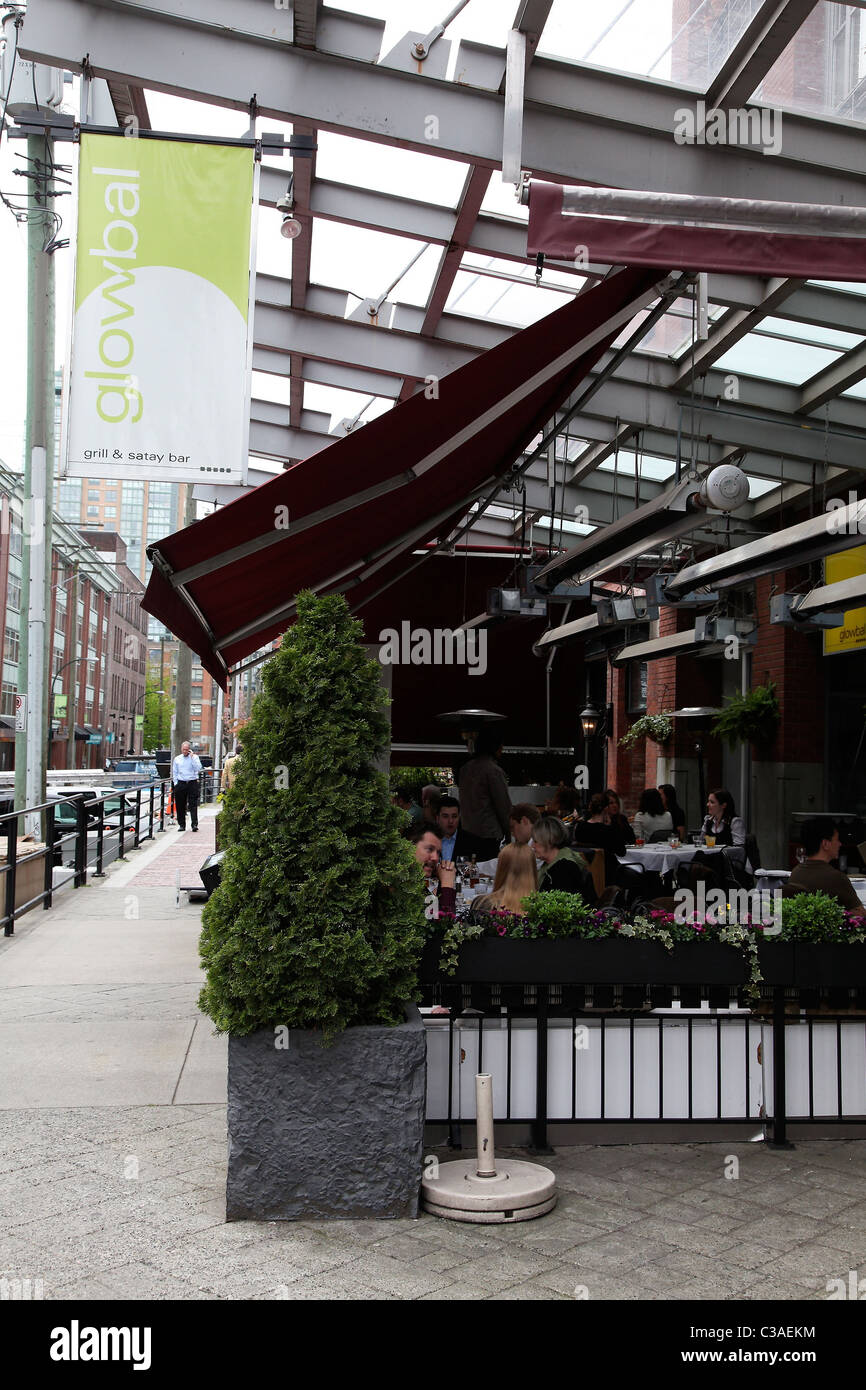 Outside view of Glowbal Grill And Satay Bar in the Yaletown area of ...