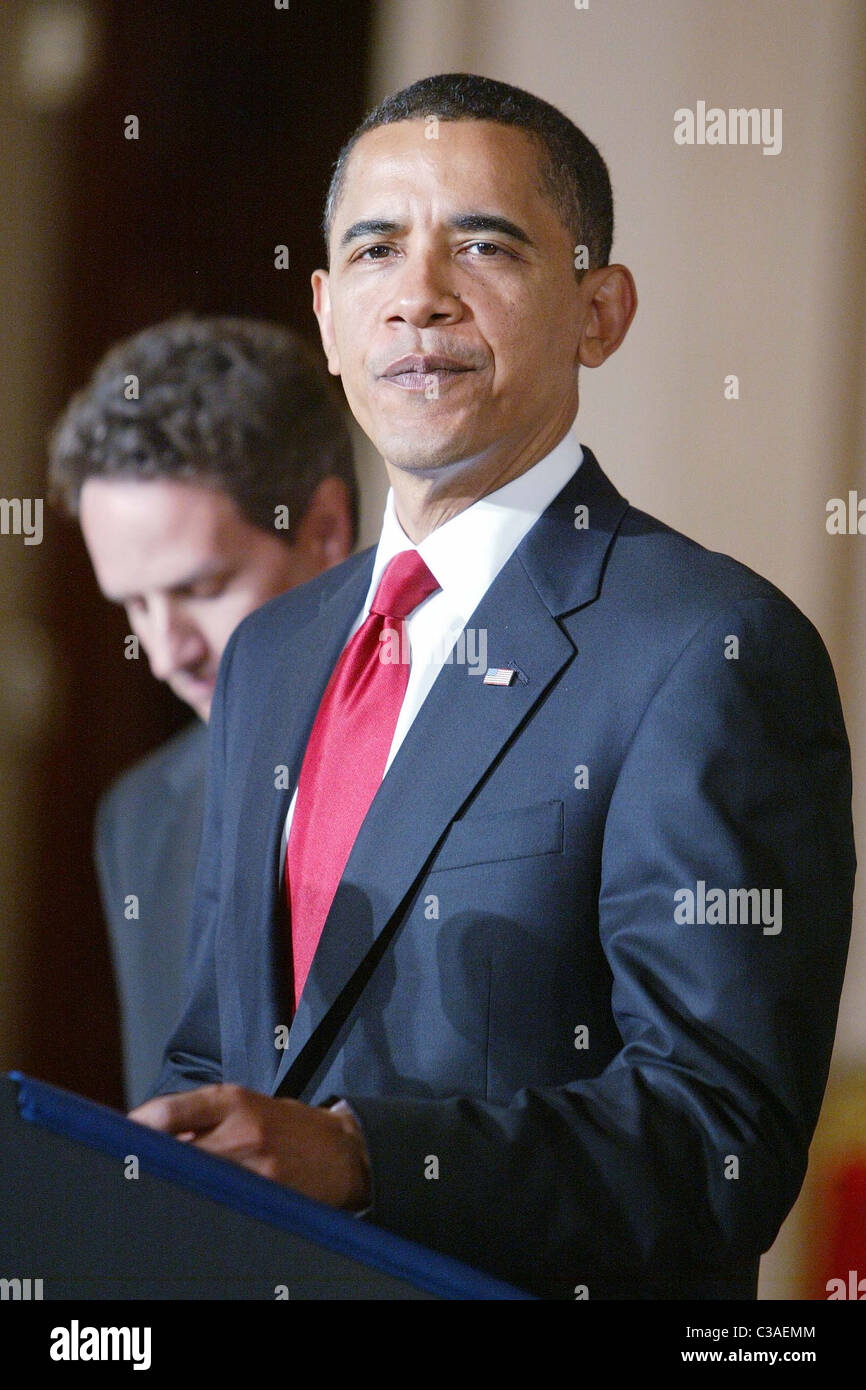 President Barack Obama US President Barack Obama and Treasury Secretary ...