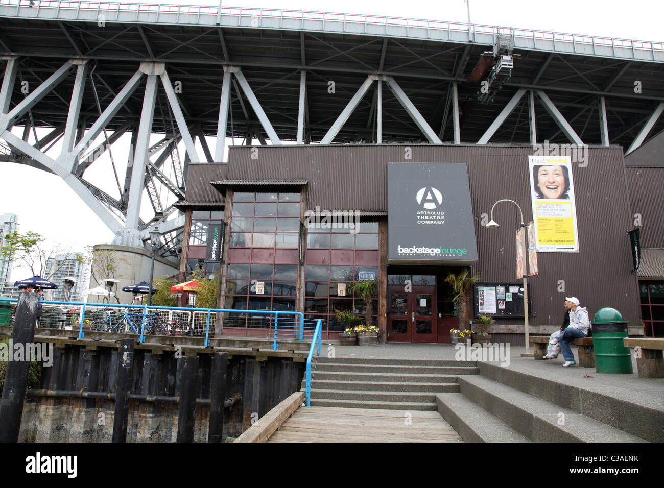 Outside view of Backstage Lounge in the Granville Island area of ...