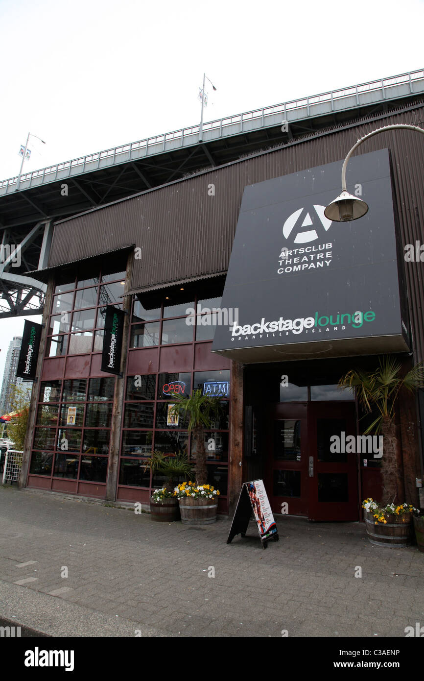 Outside view of Backstage Lounge in the Granville Island area of ...