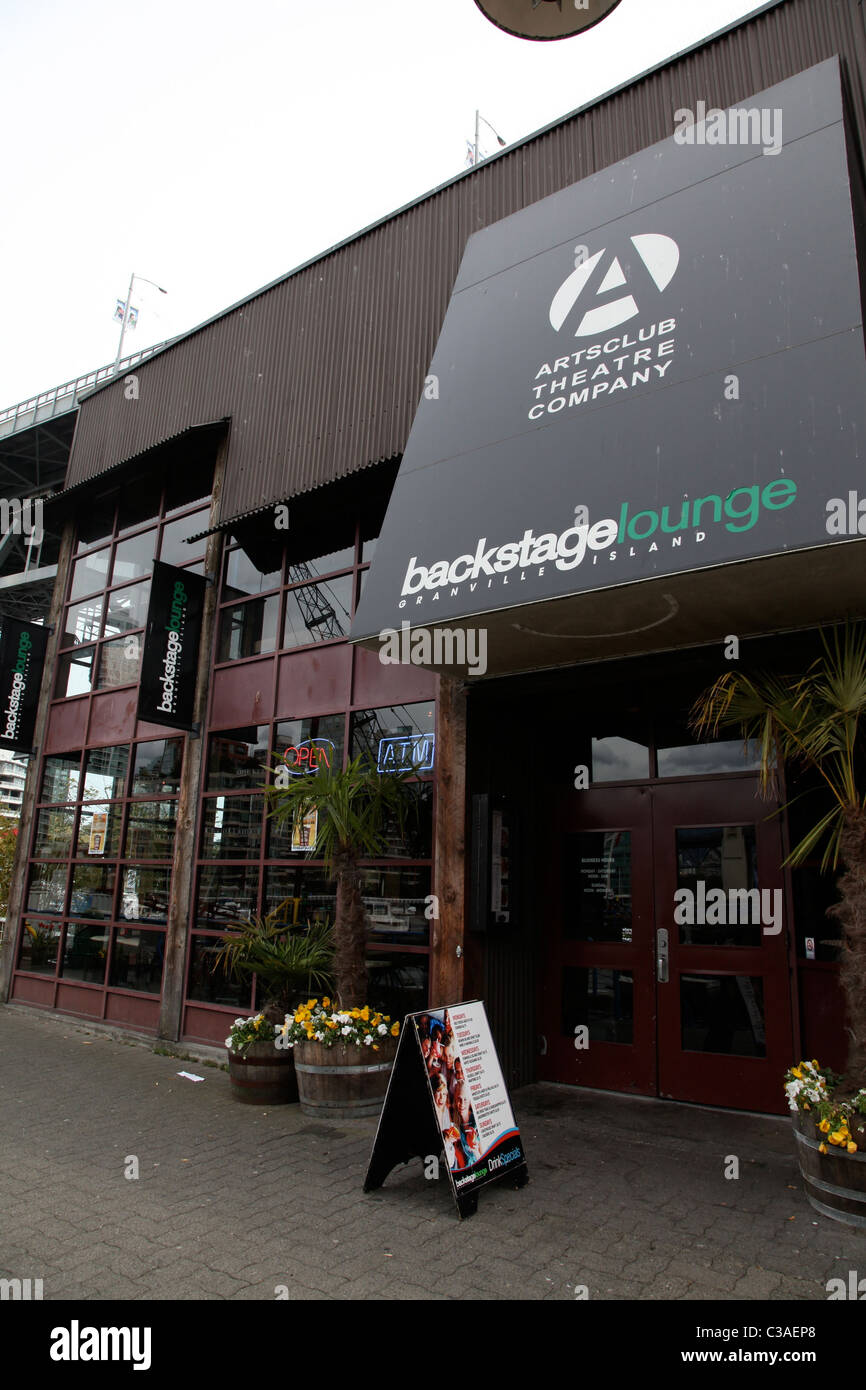 Outside view of Backstage Lounge in the Granville Island area of ...