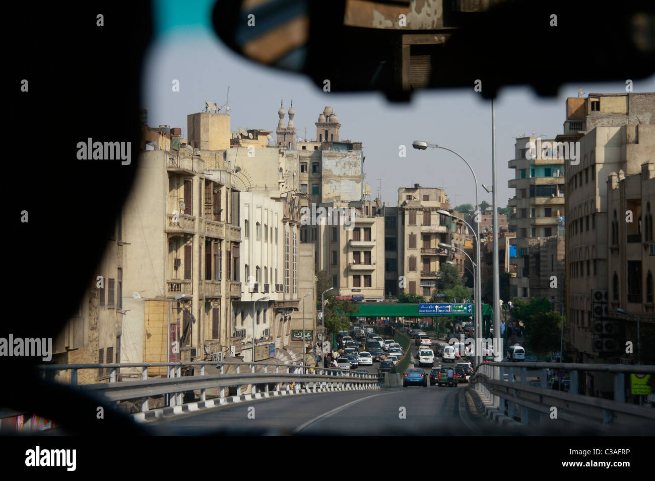 View from flyover bridge in Cairo Stock Photo - Alamy