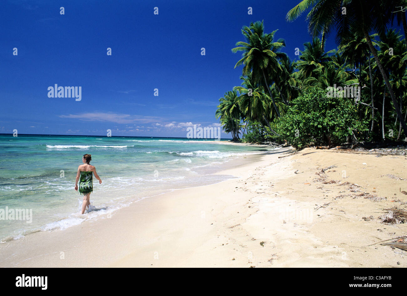 Dominican Republic, Samana peninsula, the desert and wild El Limon ...