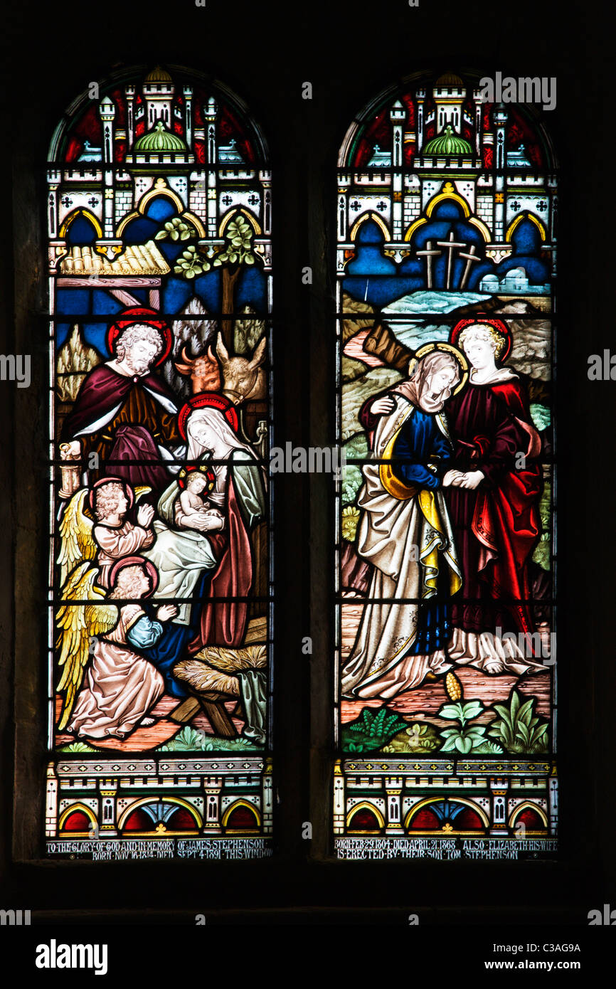 Stained Glass Window St Marys Church Etton East Riding of Yorkshire ...