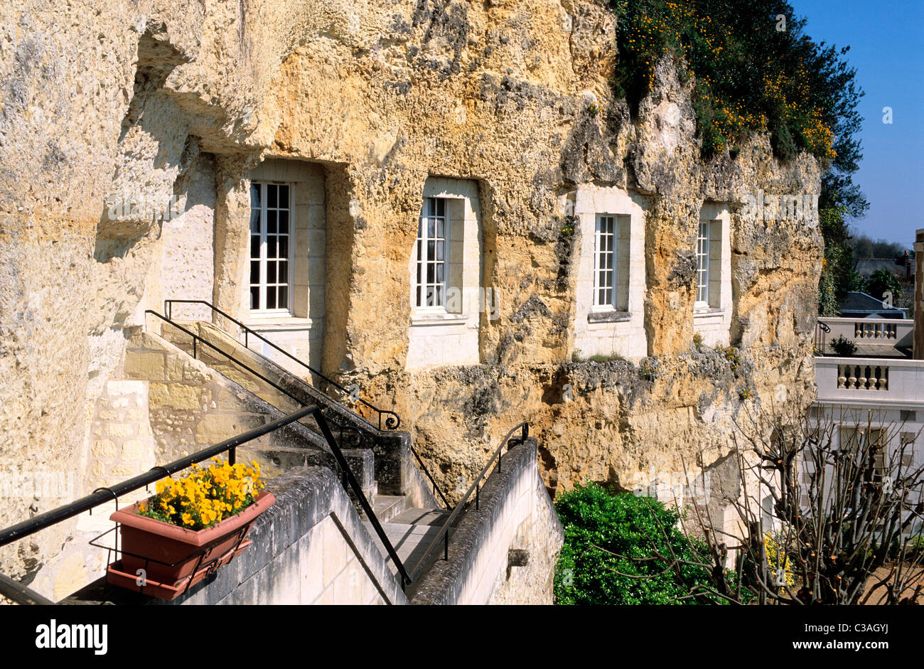 France, Indre et Loire, Rochecorbon, Domaine des Hautes Roches hotel ...