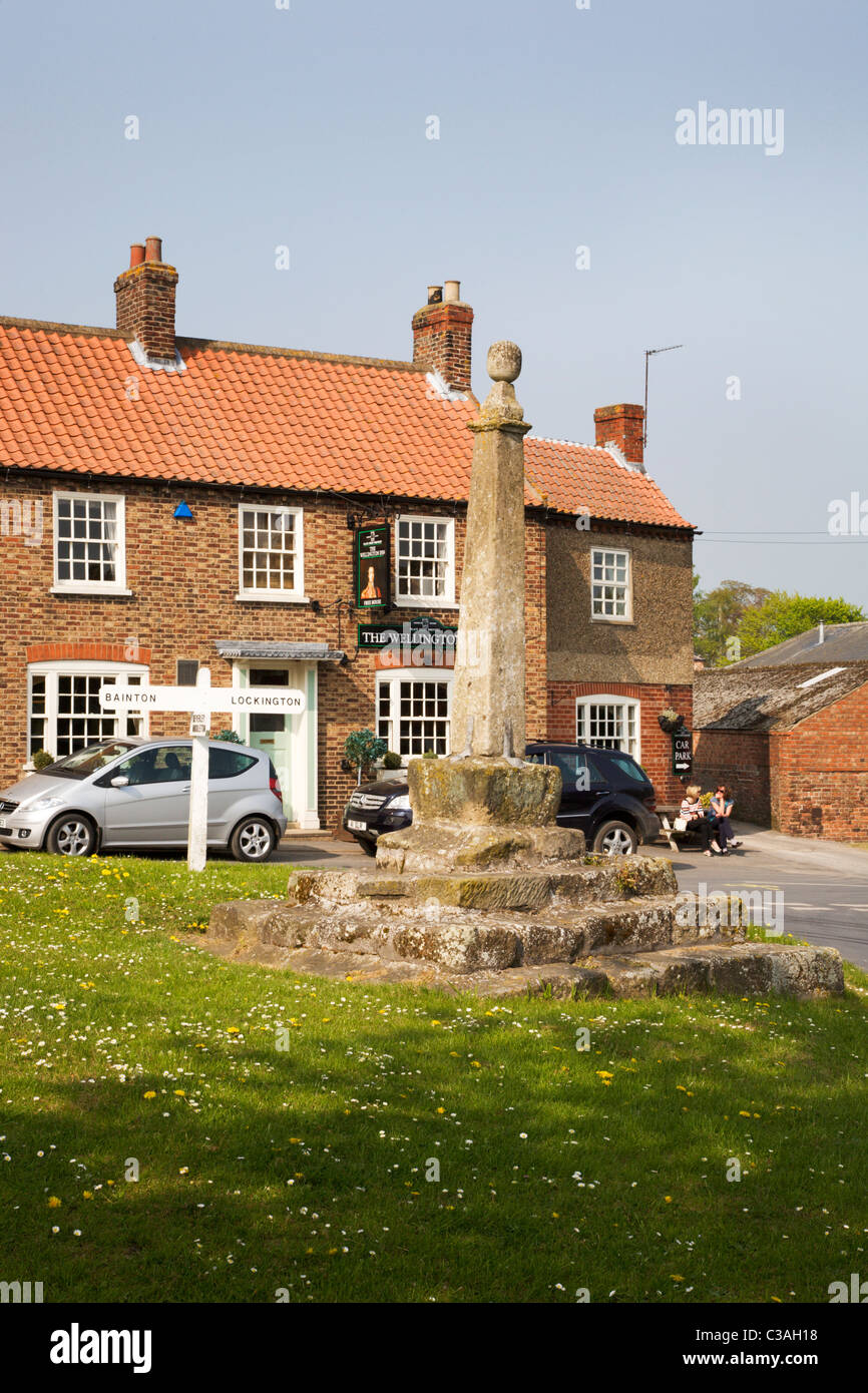 The Wellington Inn at Lund East Riding of Yorkshire England Stock Photo ...
