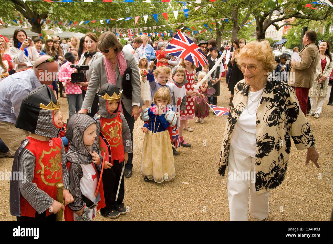 Royal Wedding Street Party in London Stock Photo - Alamy