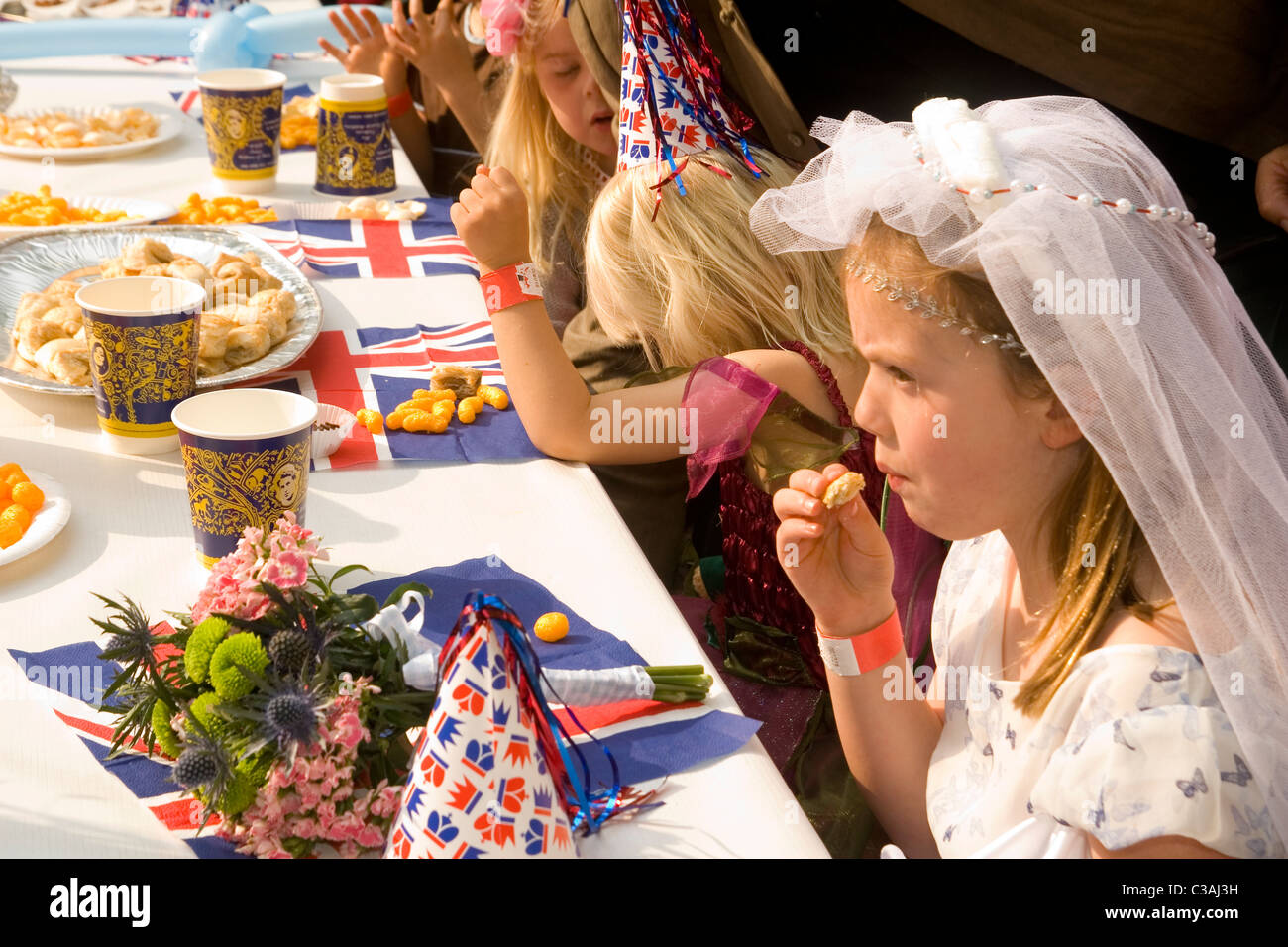 Royal Wedding Street Party in London Stock Photo - Alamy
