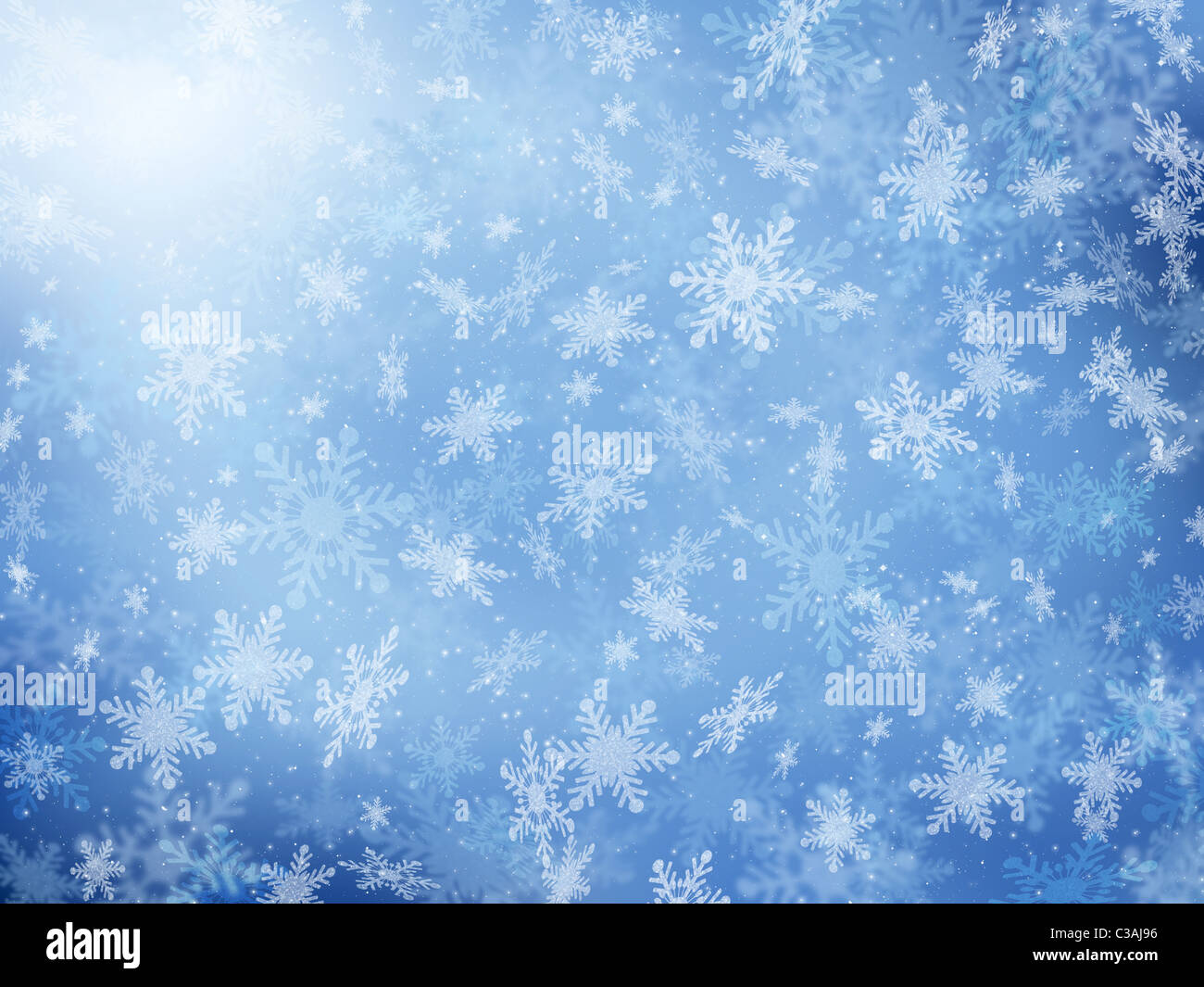 Background of falling snowflakes Stock Photo - Alamy