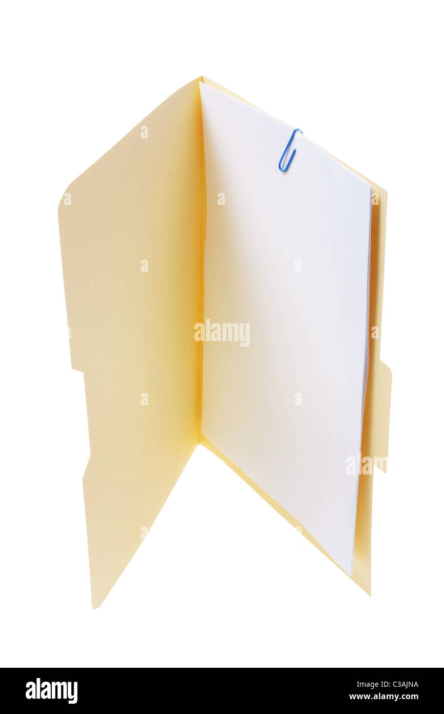 Folder with paperclip hi-res stock photography and images - Alamy