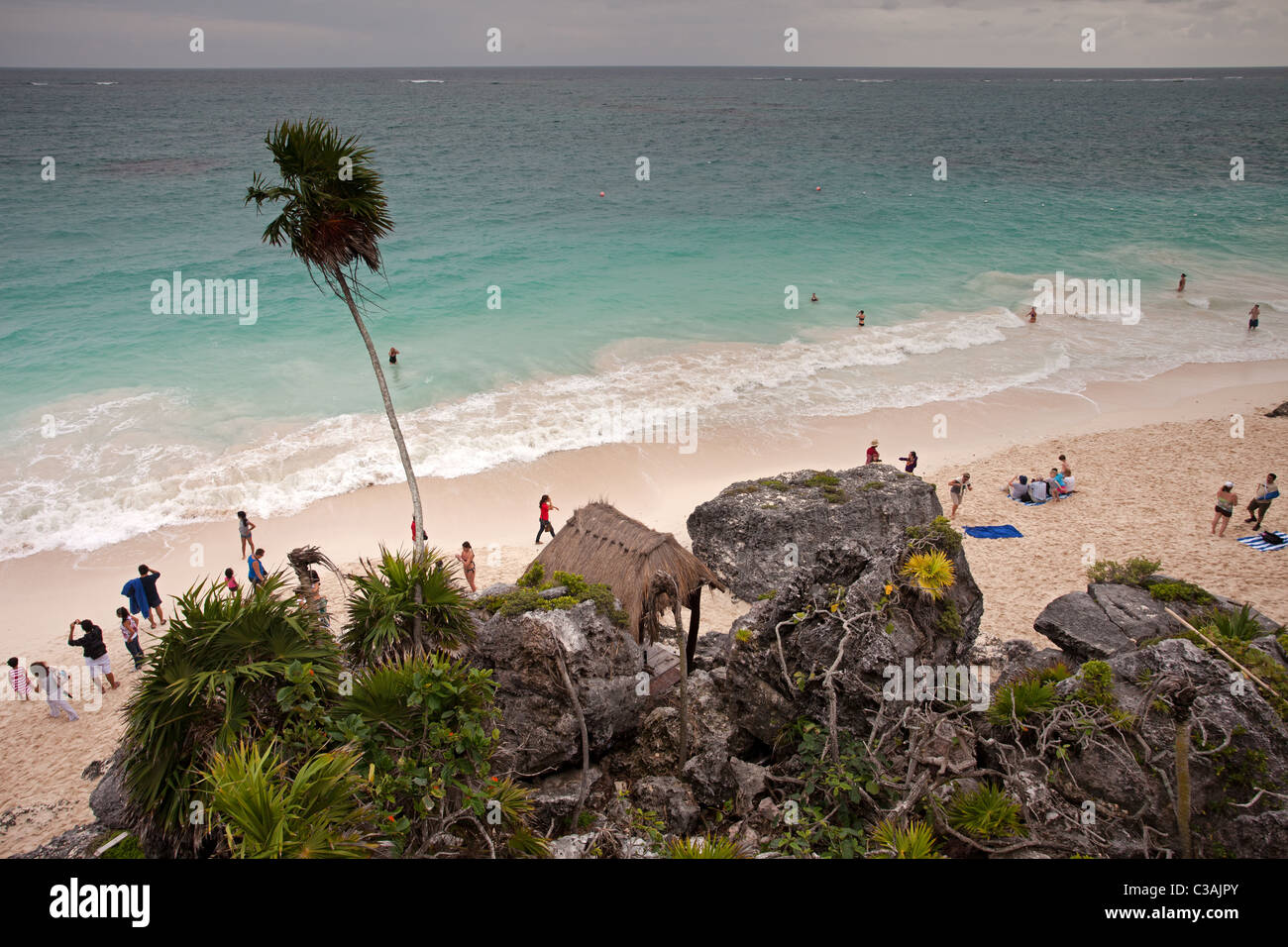 Tulum: Maya Ruins: Beach Stock Photo - Alamy