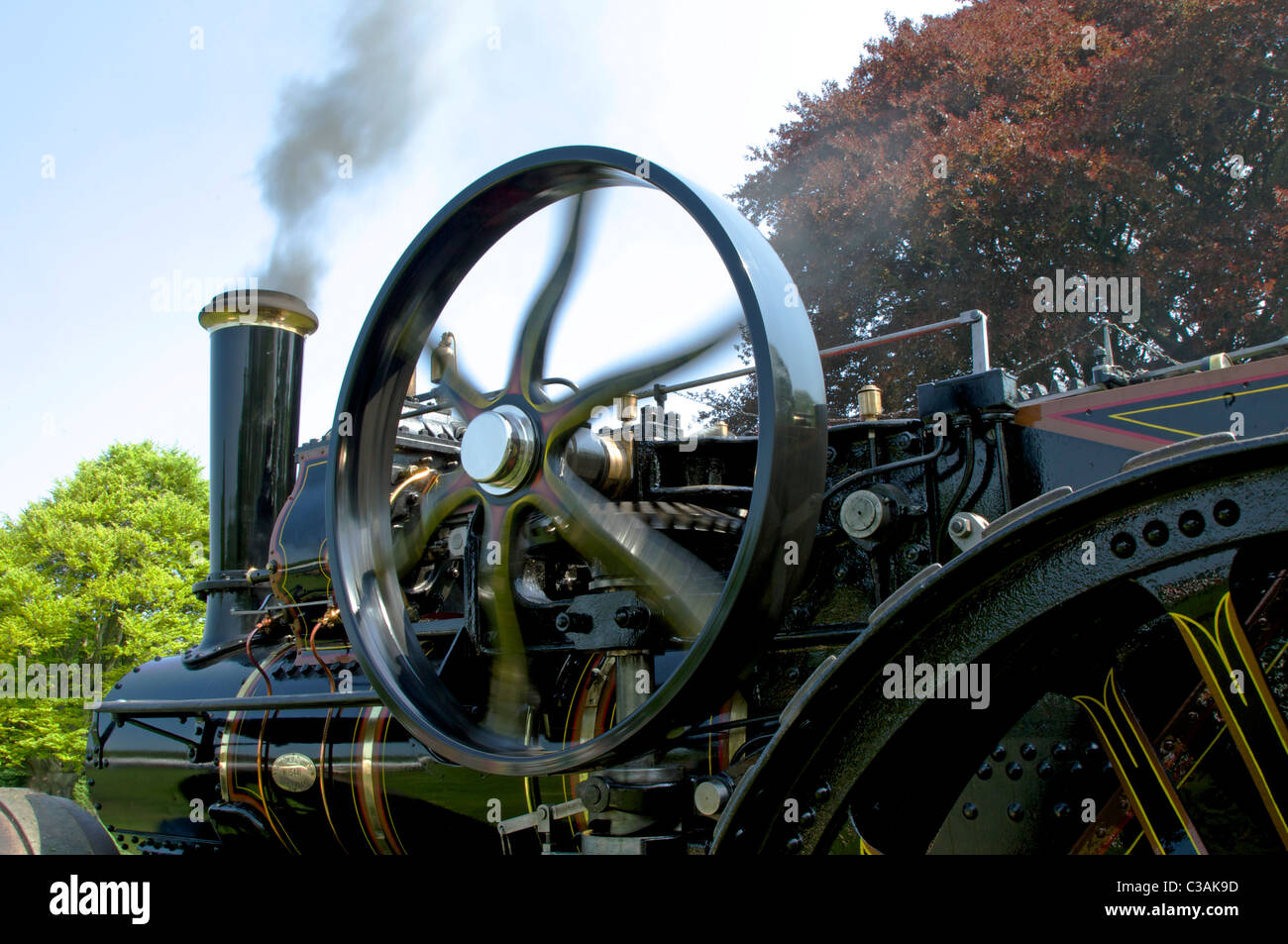 traction engine under steam Stock Photo - Alamy