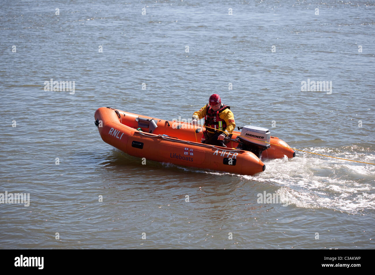 RNLI rescue rigid inflatables being tested Montrose Harbour Scotland ...