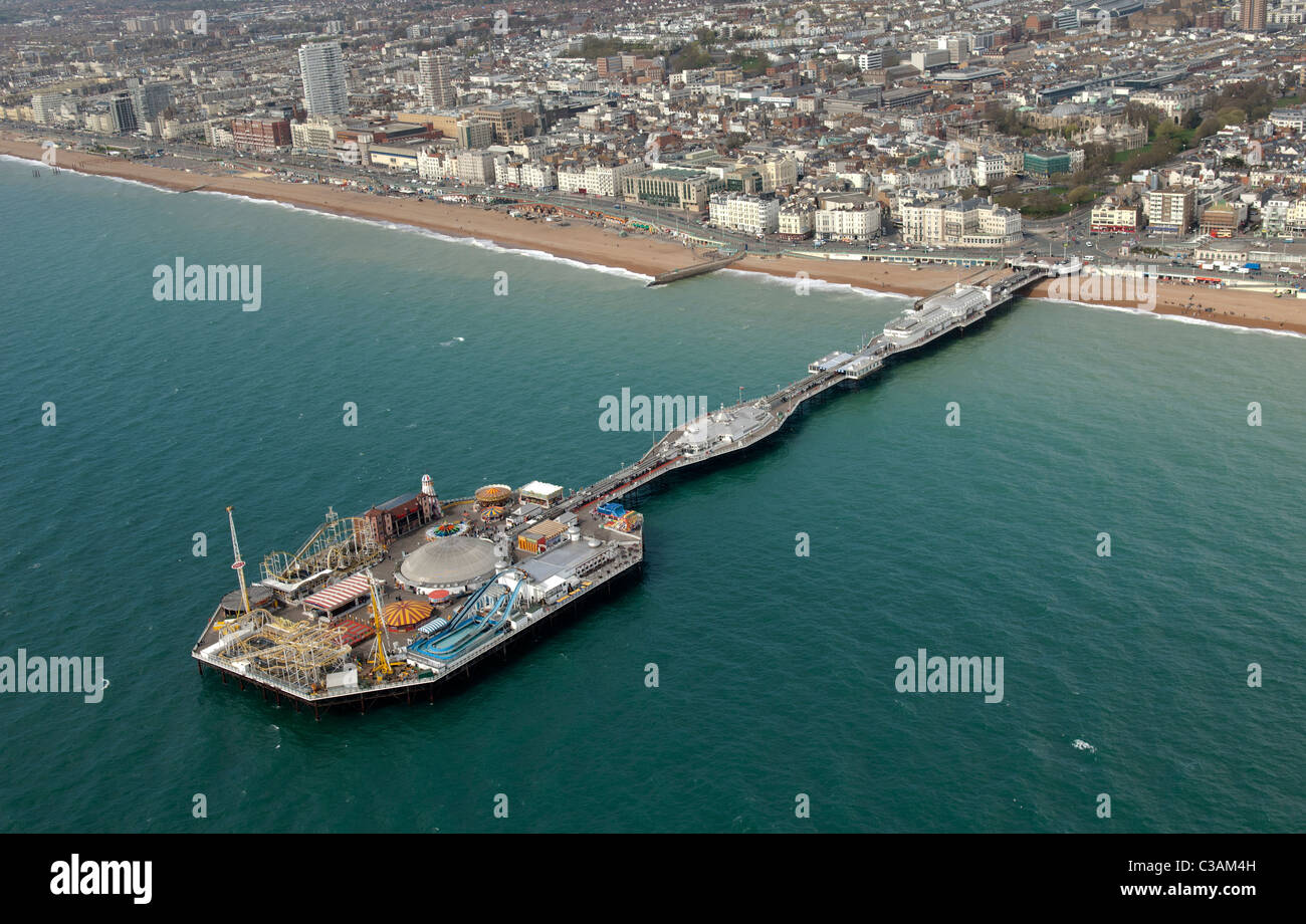 Brighton Pier from the air Stock Photo - Alamy