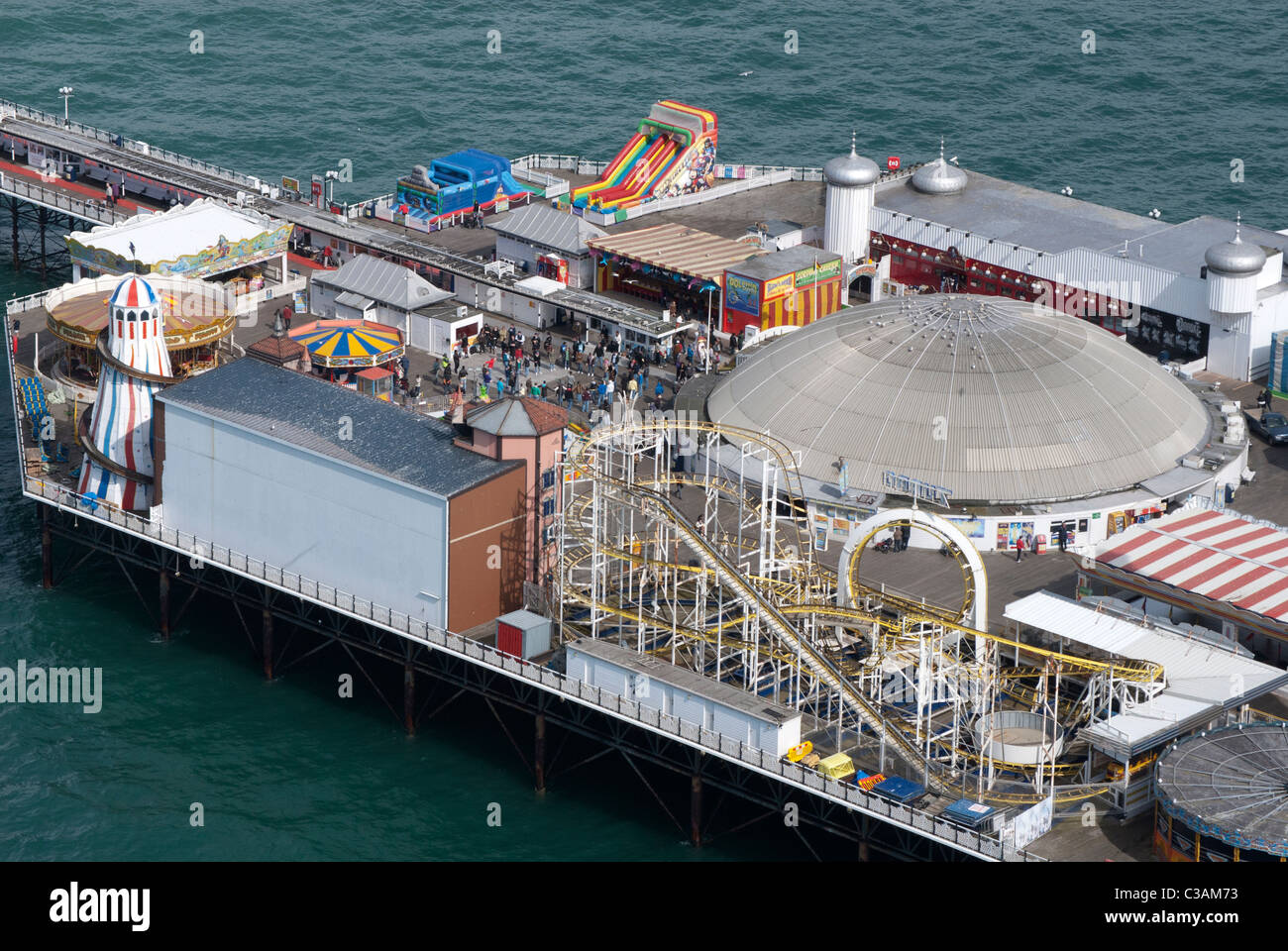 Brighton Pier Funfair Stock Photo - Alamy