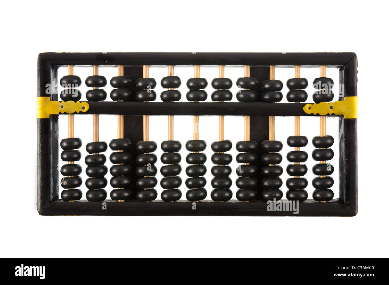Antique Abacus isolated on white background Stock Photo - Alamy
