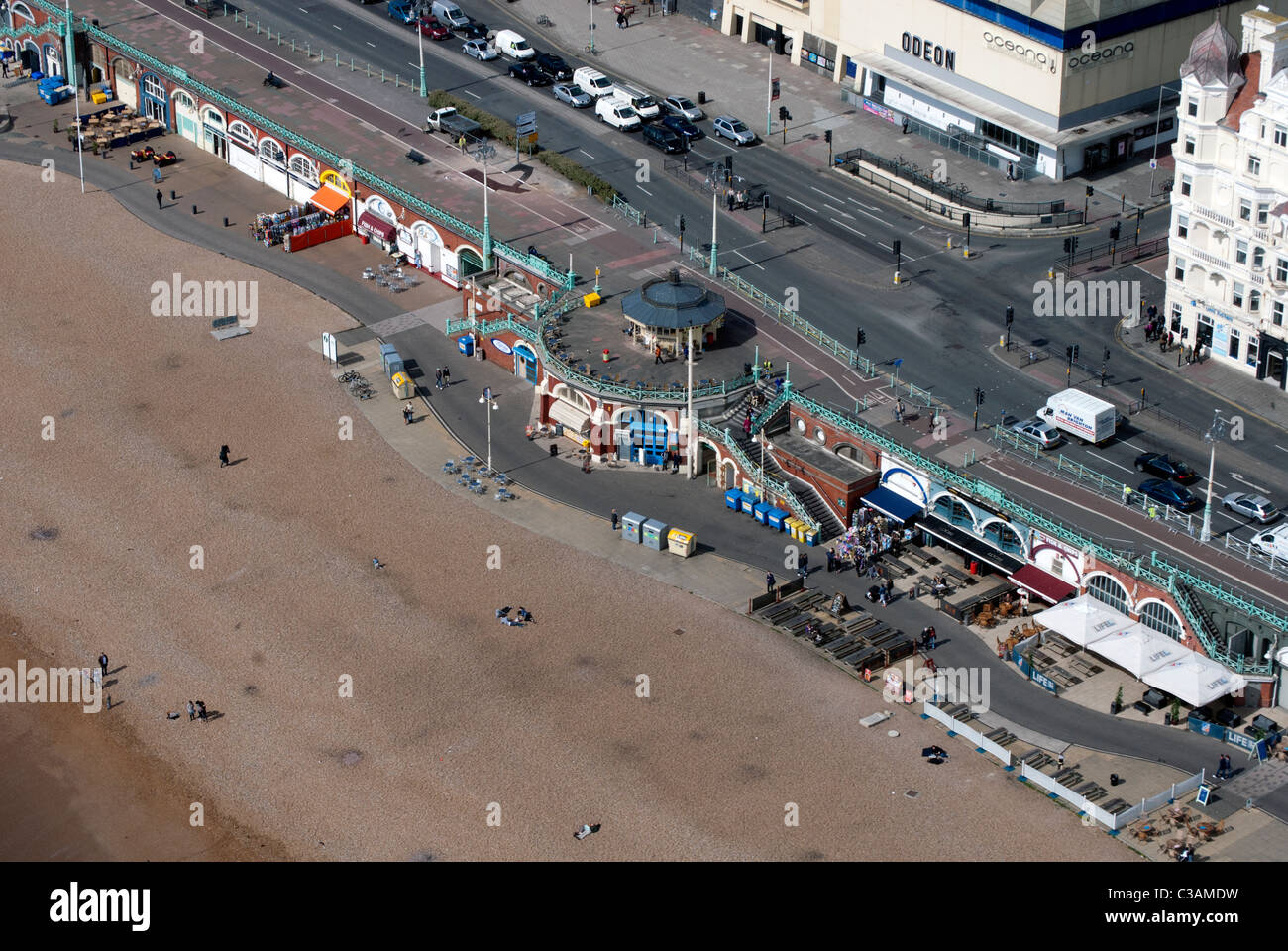 Brighton Promenade from the air Stock Photo - Alamy
