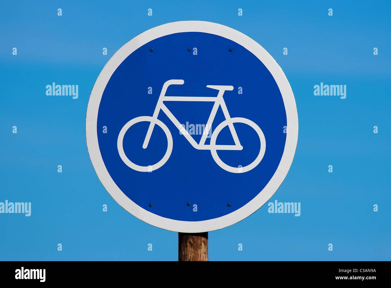 Bicycle allowed sign at the Beach Stock Photo - Alamy