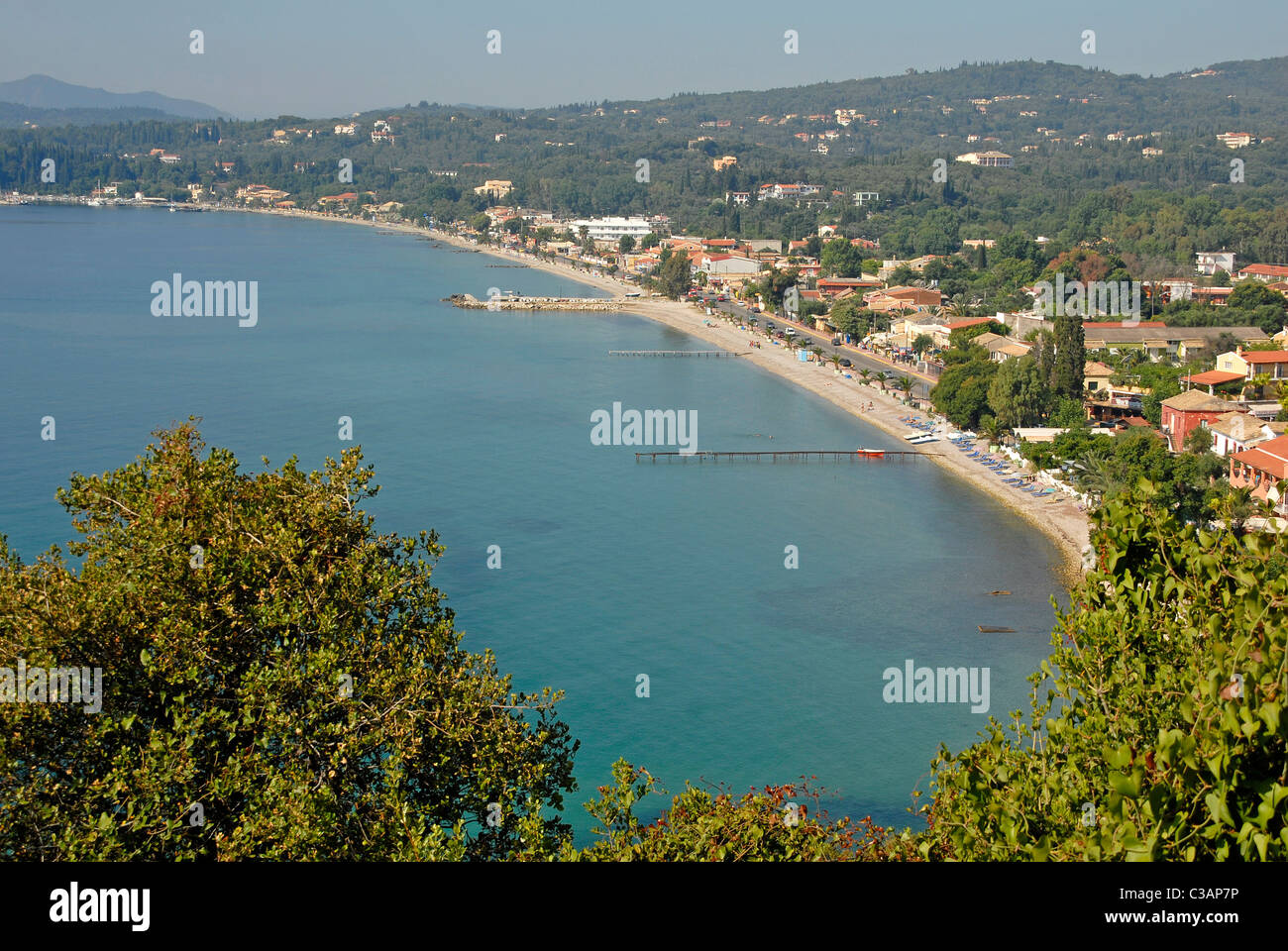 View of Ipsos Corfu Stock Photo - Alamy
