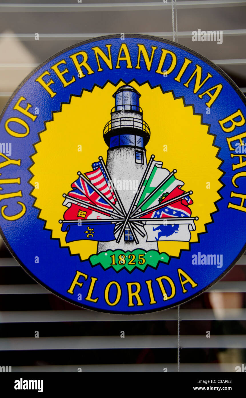 Florida, Amelia Island, Fernandina. Waterfront port area of Fernandina ...