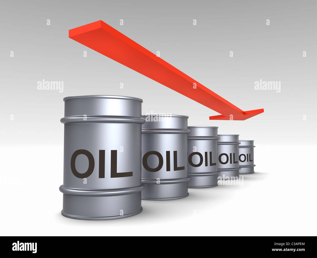 Falling price of oil concept Stock Photo - Alamy