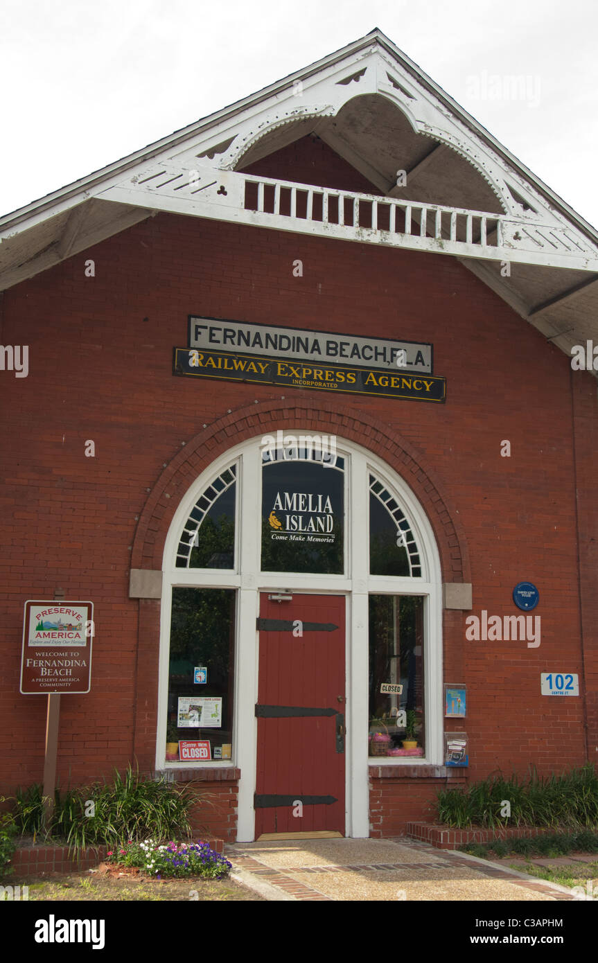 Florida, Amelia Island, Fernandina Beach. Historic Depot, Florida's ...