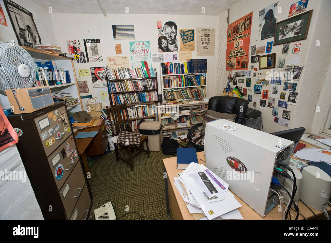 Writing room of Welsh writer and dramatist Gareth Miles Stock Photo - Alamy